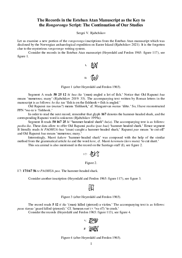 (PDF) The Records in the Esteban Atan Manuscript as the Key to the ...