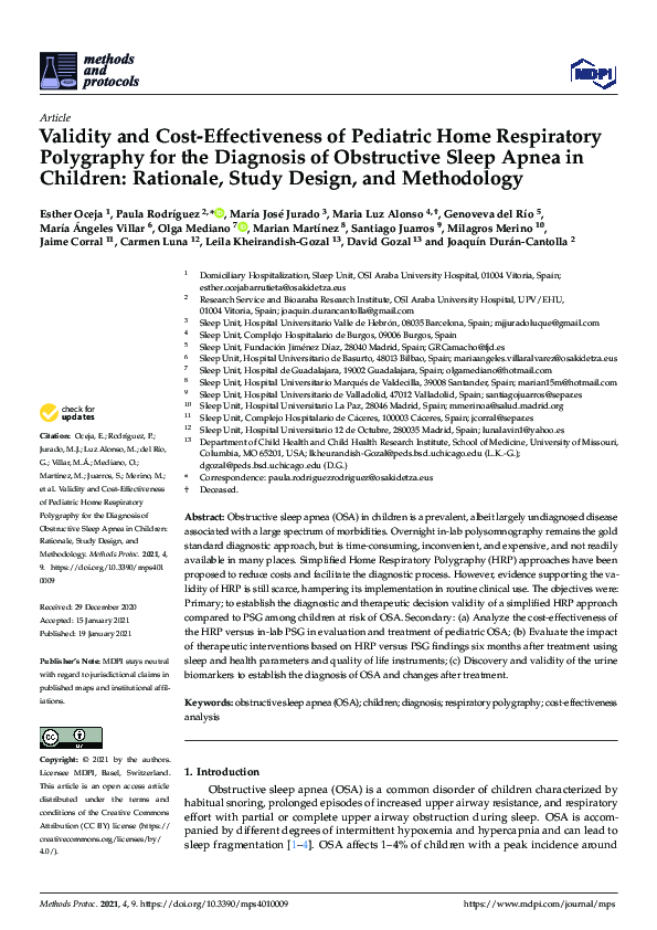 (PDF) Validity and Cost-Effectiveness of Pediatric Home Respiratory ...