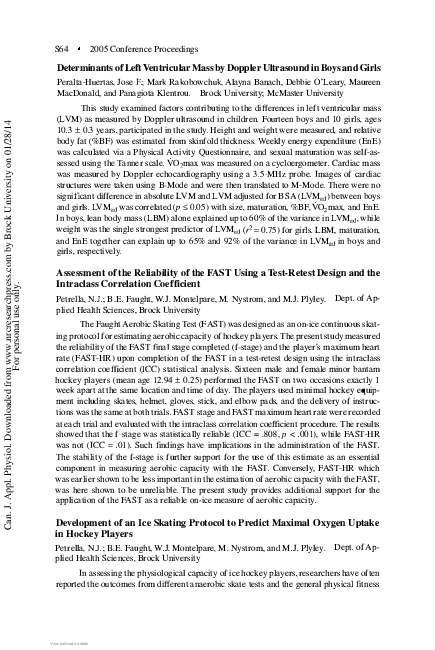 (PDF) Assessment of the Reliability of the FAST using a Test-retest ...