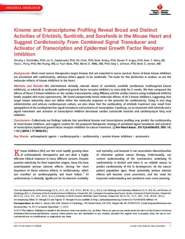 (PDF) Kinome and Transcriptome Profiling Reveal Broad and Distinct Activities of Erlotinib ...