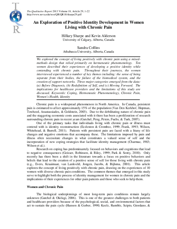 (PDF) An Exploration of Positive Identity Development in Women Living ...