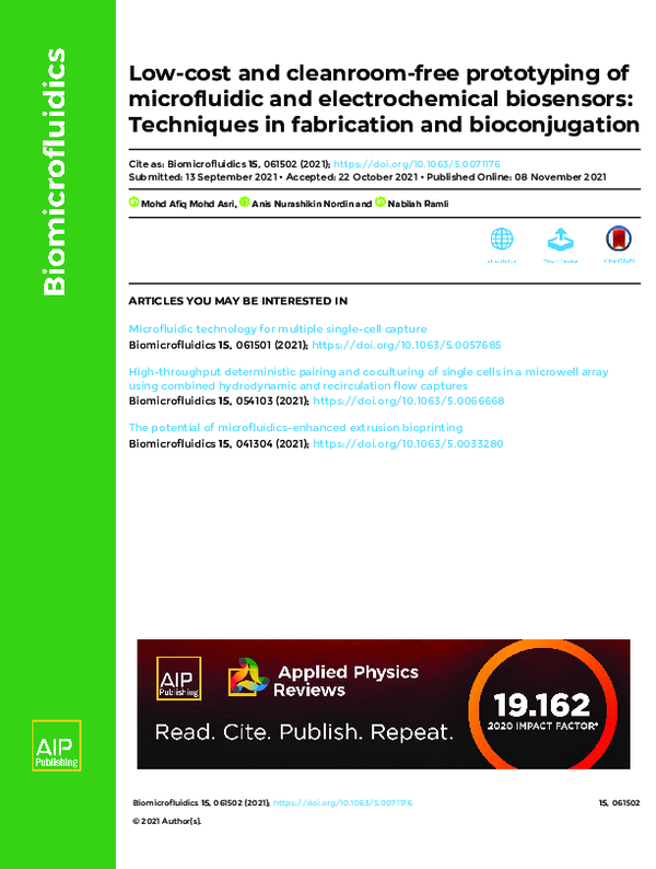 (PDF) Low-cost and cleanroom-free prototyping of microfluidic and electrochemical biosensors ...