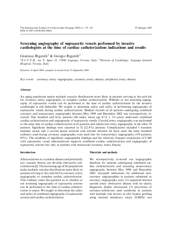 (PDF) Screening angiography of supraaortic vessels performed by ...