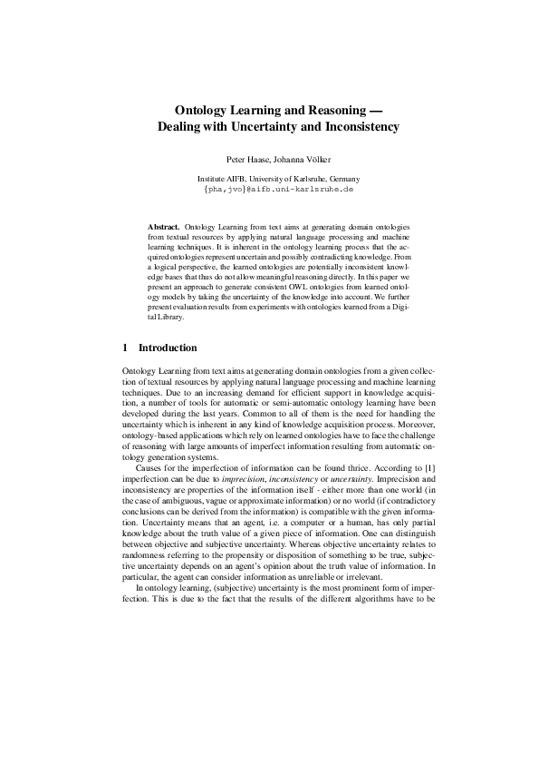 (PDF) Ontology learning and reasoning-dealing with uncertainty and inconsistency