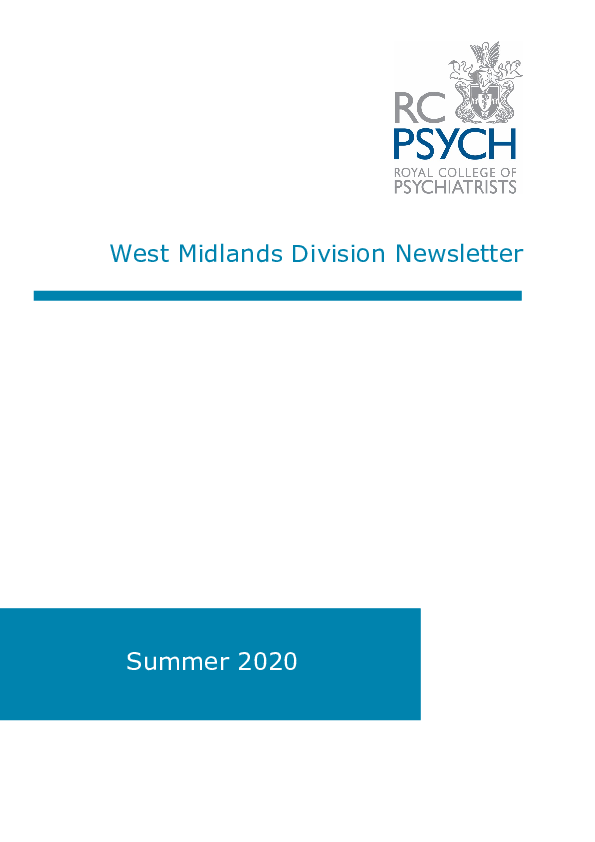 (PDF) RCPsych WM newsletter Summer 2020