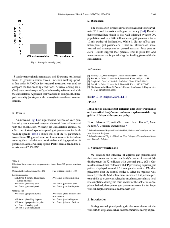(PDF) Influence of equinus gait patterns and their treatments on the ...
