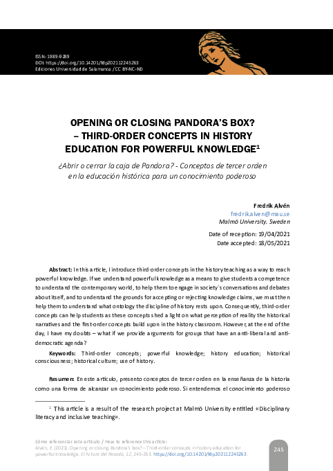 (PDF) Opening or closing Pandora’s box? – Third-order concepts in ...
