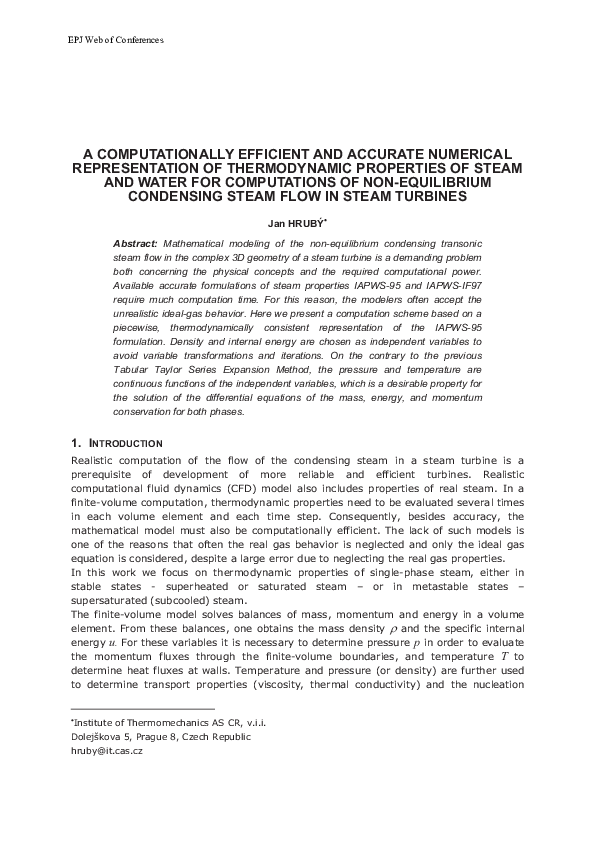 Pdf A Computationally Efficient And Accurate Numerical Representation