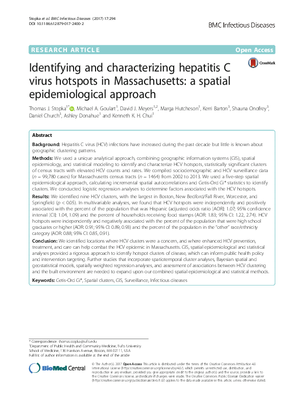 (PDF) Identifying and characterizing hepatitis C virus hotspots in ...