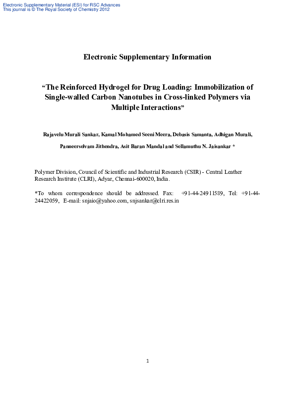 (PDF) Reinforced Hydrogel for Drug Loading supp