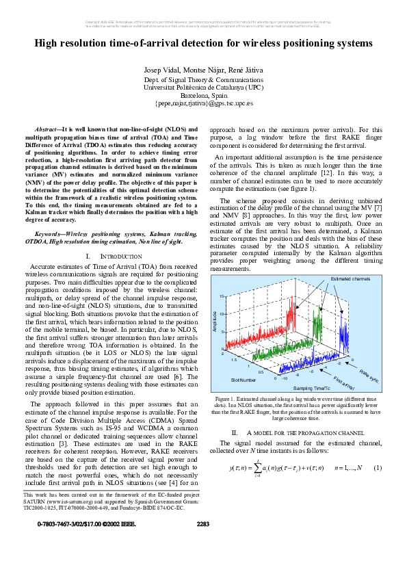 (PDF) High resolution time-of-arrival detection for wireless ...