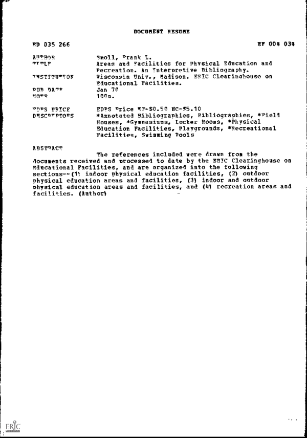 (PDF) Areas and Facilities for Physical Education and Recreation. An ...