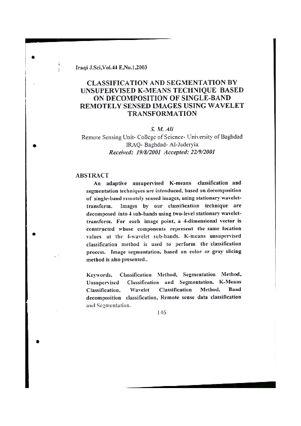 Pdf Classification And Segmentation By Unsupervised K Means Technique
