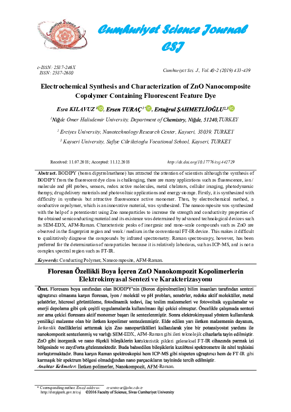 (PDF) Electrochemical synthesis and characterization of flexible PEDOT ... (PDF) Electrochemical synthesis and characterization of flexible PEDOT ...