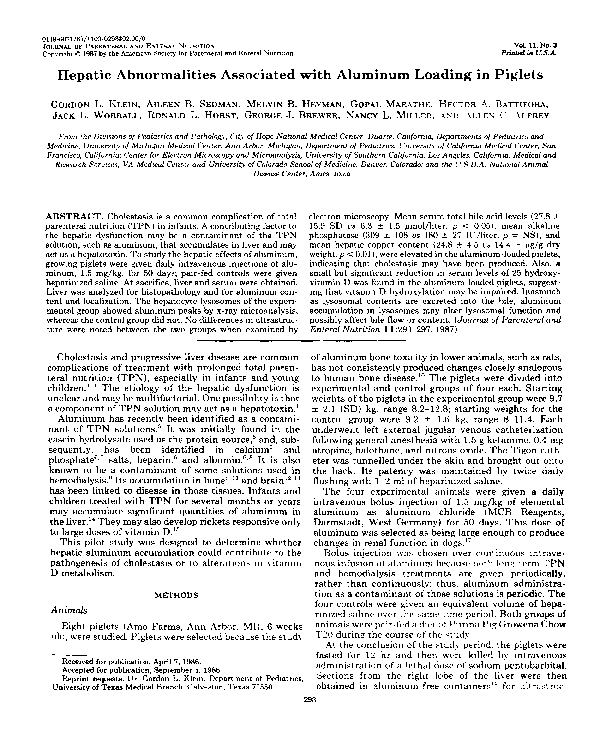(PDF) Hepatic abnormalities associated with aluminum loading in piglets