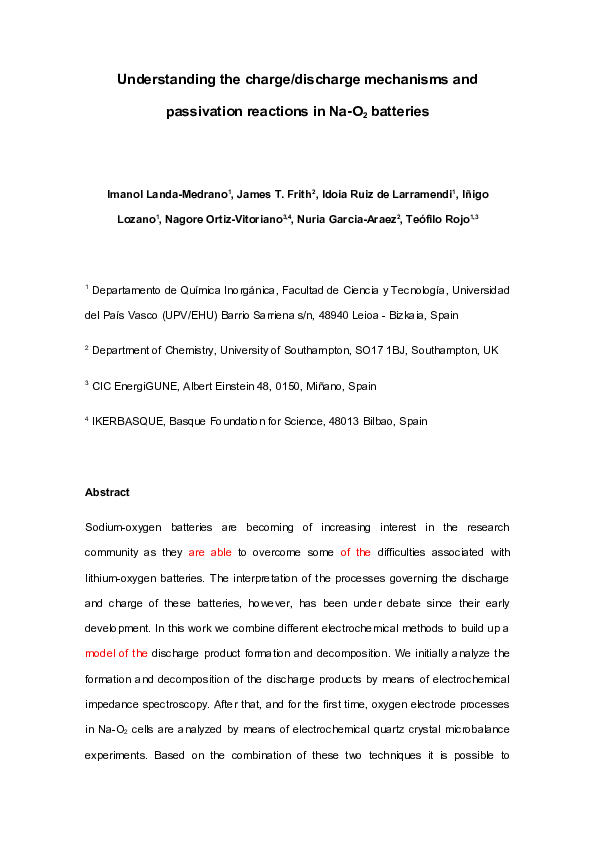 (DOC) Understanding the charge discharge mechanisms and passivation
