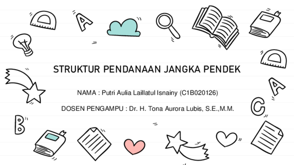 (PDF) PPT STRUKTUR PENDANAAN JANGKA PENDEK_Putri Aulia_