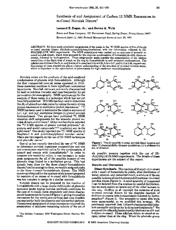 (PDF) Synthesis of and assignment of carbon-13 NMR resonances to m ...