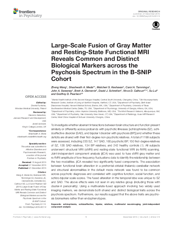 (PDF) Large-Scale Fusion of Gray Matter and Resting-State Functional ...