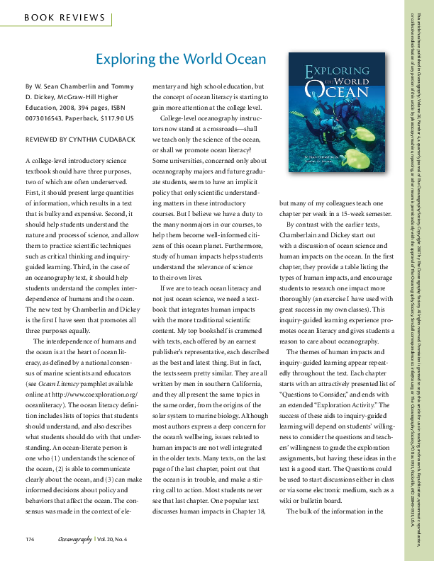 (PDF) Exploring the world ocean