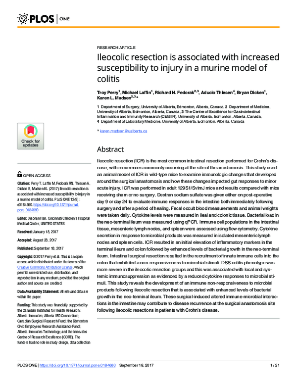 (PDF) Ileocolic resection is associated with increased susceptibility ...