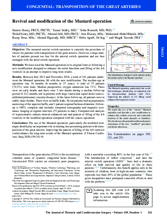 (PDF) Revival and Modification of the Mustard Operation