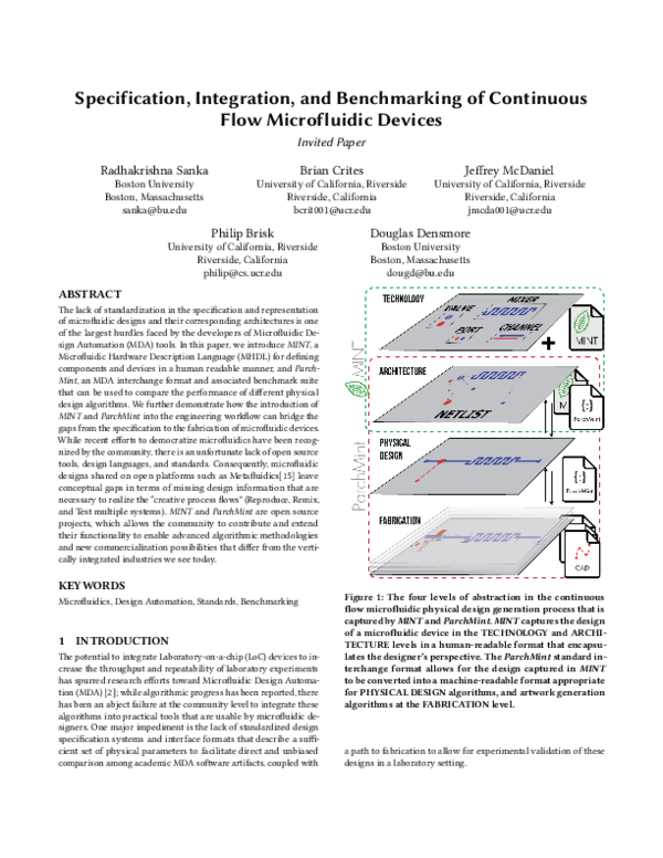 (PDF) Specification, Integration, and Benchmarking of Continuous Flow ...