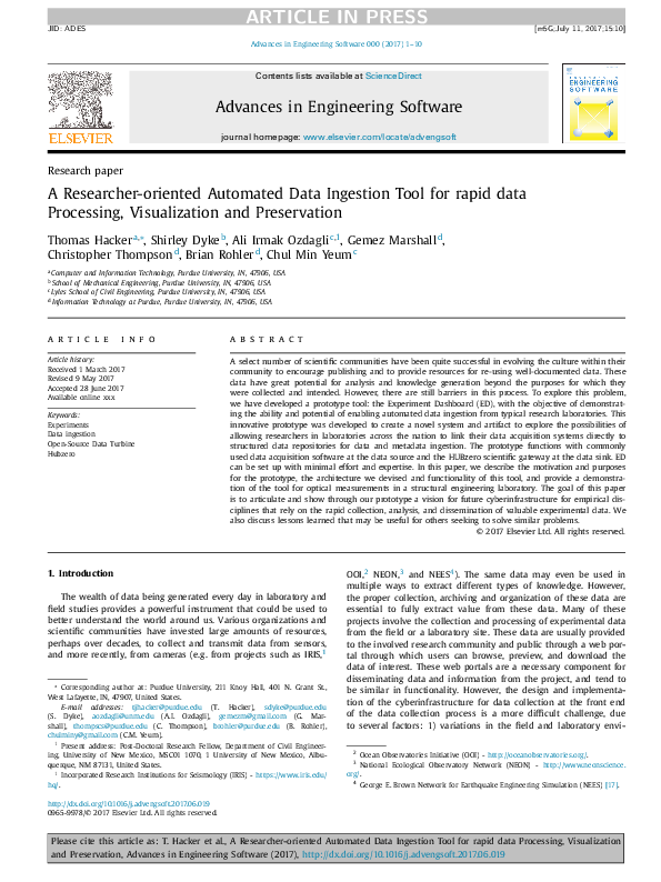 (PDF) A Researcher-oriented Automated Data Ingestion Tool for rapid ...