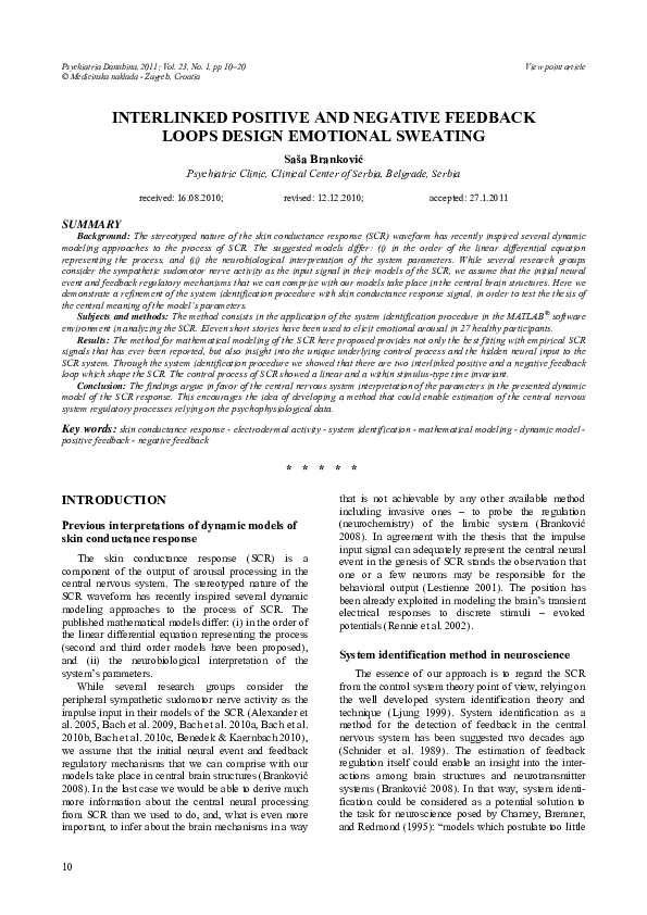 (PDF) Interlinked positive and negative feedback loops design emotional ...
