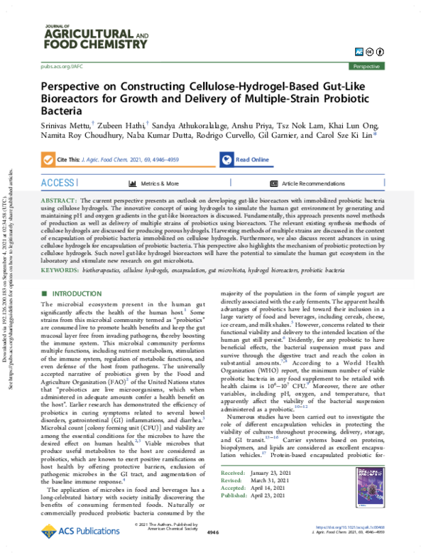 (PDF) Perspective on Constructing Cellulose-Hydrogel-Based Gut-Like ...