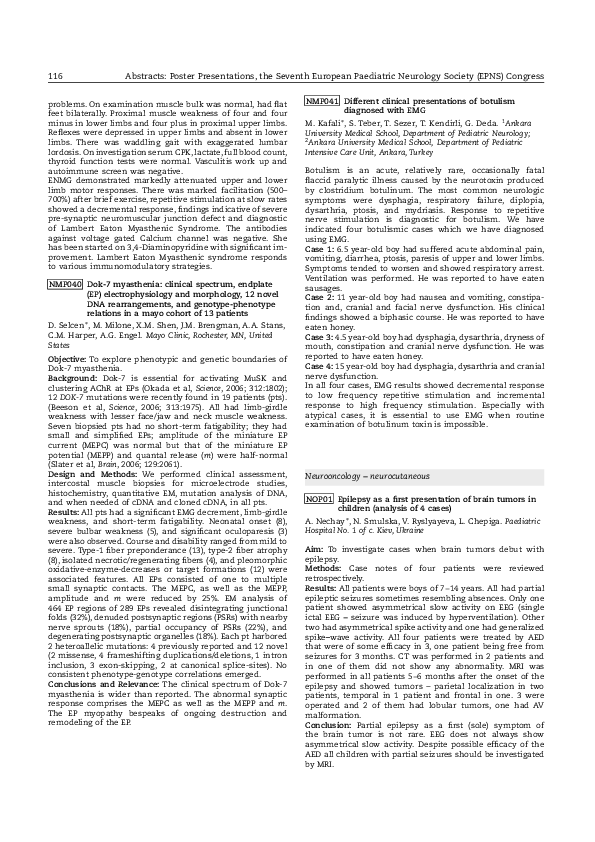 (PDF) NMP041 Different clinical presentations of botulism diagnosed ...