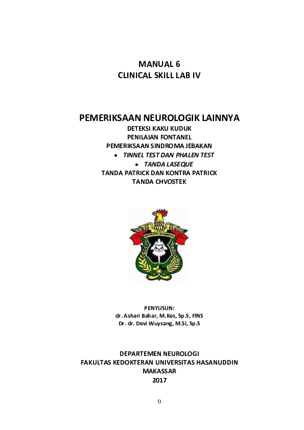 (PDF) MANUAL 6 CSL IV NEUROLOGI