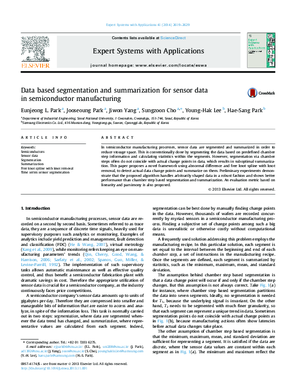 Pdf Data Based Segmentation And Summarization For Sensor Data In