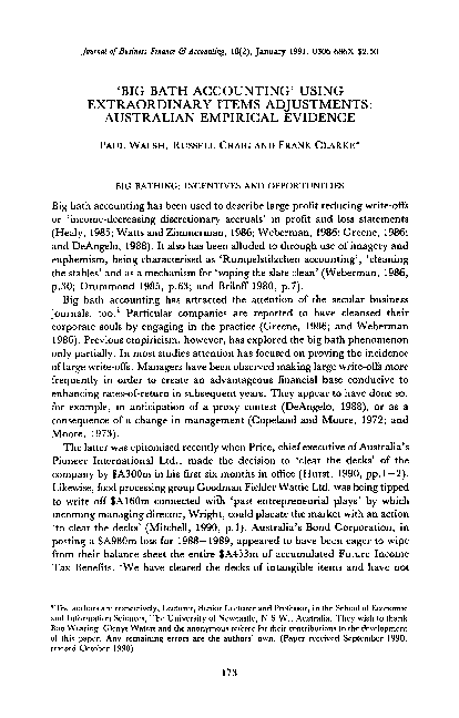 PDF Big Bath Accounting Using Extraordinary Items Adjustments Australian Empirical Evidence pdf-big-bath-accounting-using-extraordinary-items-adjustments-australian-empirical-evidence