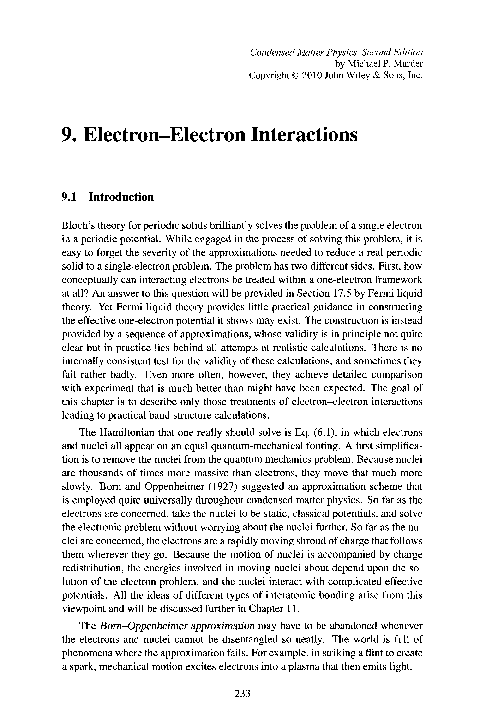 (PDF) Electron-Electron Interactions