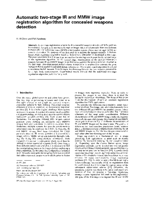 (PDF) Automatic two-stage IR and MMW image registration algorithm for concealed weapons ...