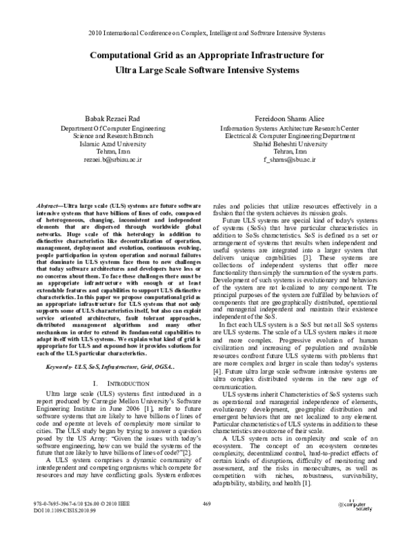 (PDF) Computational Grid as an Appropriate Infrastructure for Ultra ...