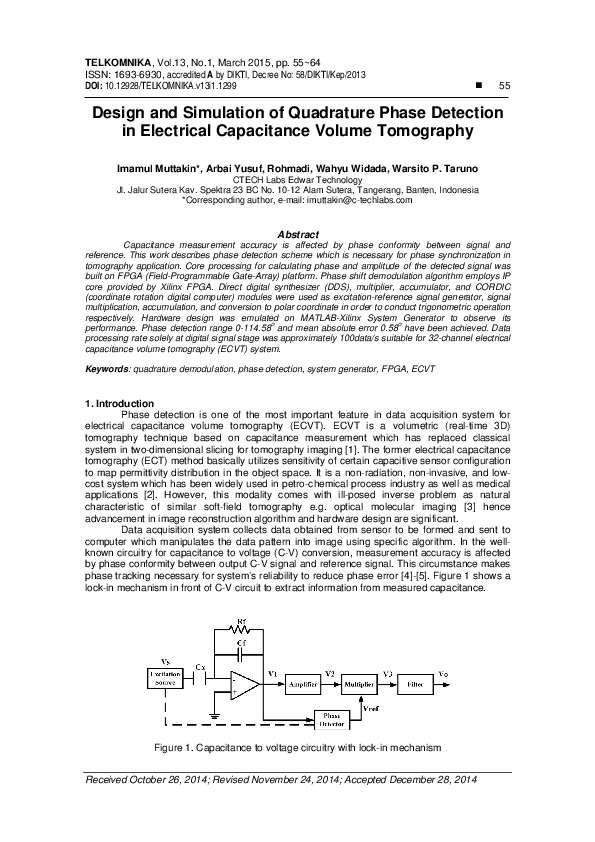 (PDF) Design and Simulation of Quadrature Phase Detection in Electrical Capacitance Volume ...