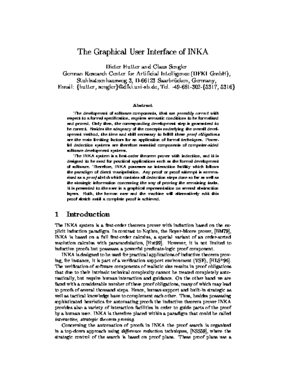 (PDF) The graphical user interface of INKA