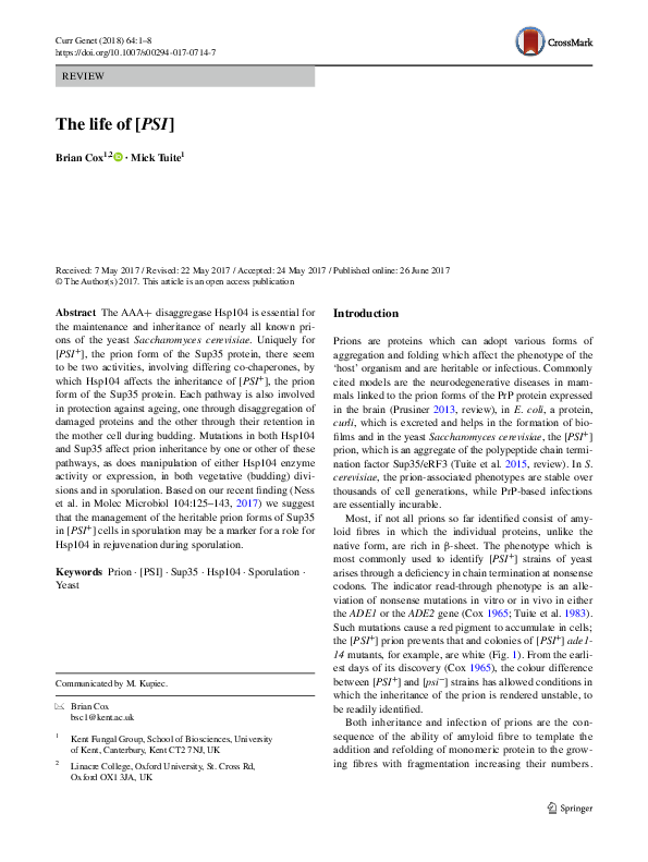 (PDF) The life of [PSI]