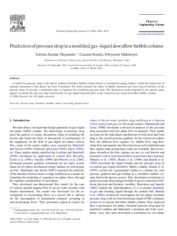 (PDF) Prediction of pressure drop in a modified gas-liquid downflow ...
