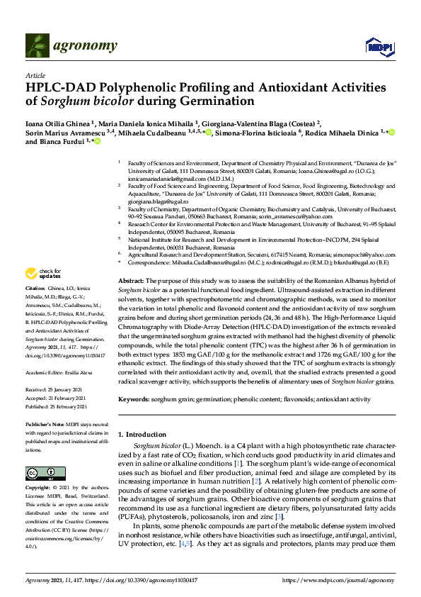 (PDF) HPLC-DAD Polyphenolic Profiling and Antioxidant Activities of ...