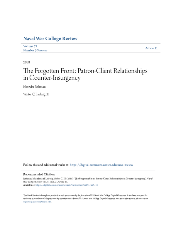 (PDF) The Forgotten Front