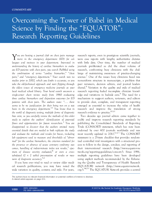 (PDF) Overcoming the Tower of Babel in Medical Science by Finding the ...