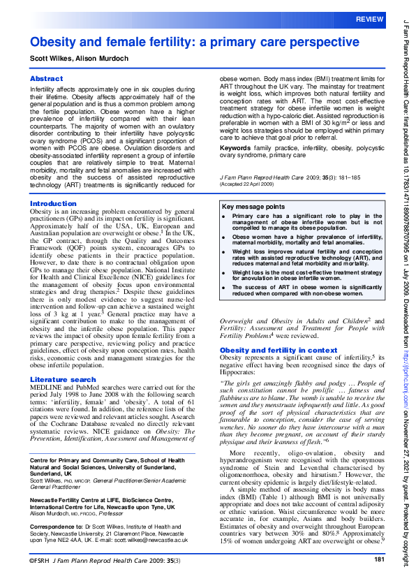 (PDF) NICE guidance on Obesity : The Prevention , Identification ...