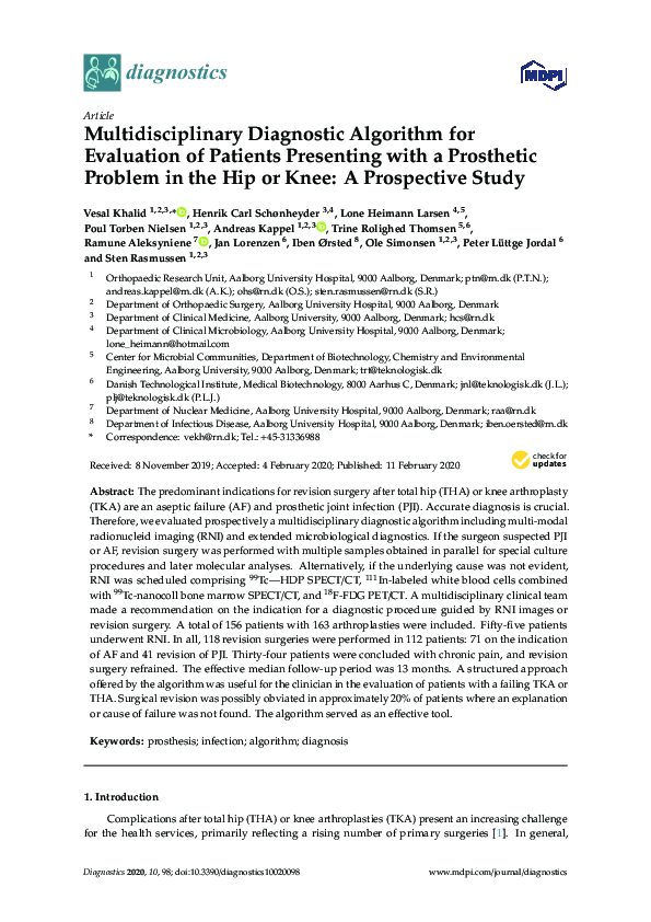 (PDF) Multidisciplinary Diagnostic Algorithm for Evaluation of Patients ...