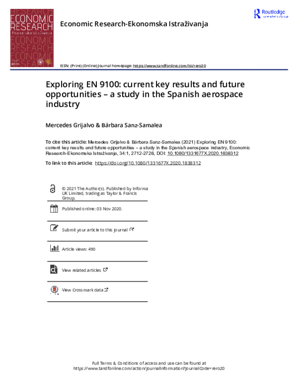 (PDF) Exploring EN 9100: current key results and future opportunities ...