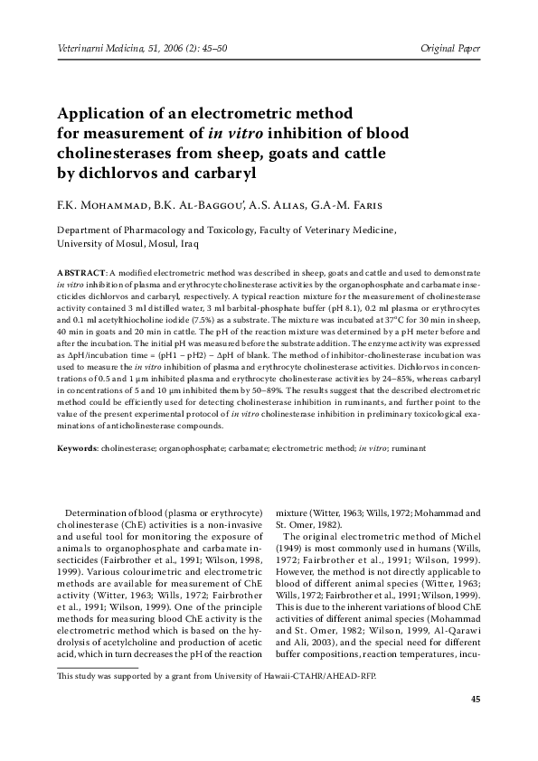 (PDF) Application of an electrometric method for measurement of in ...
