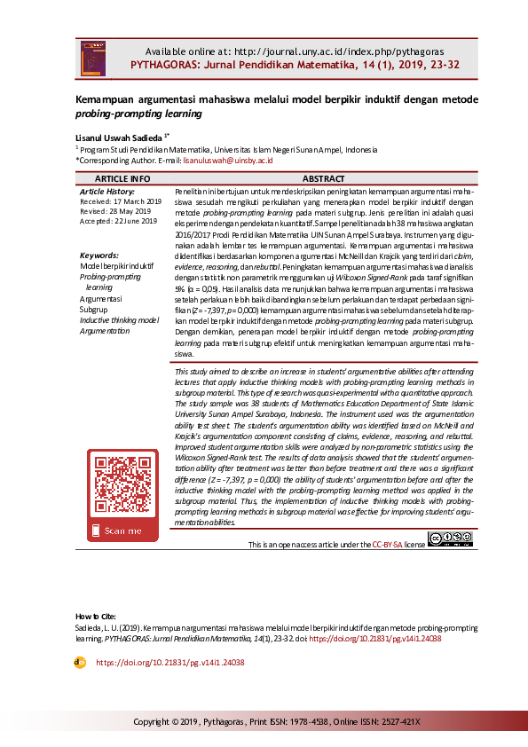 (PDF) Kemampuan argumentasi mahasiswa melalui model berpikir induktif ...