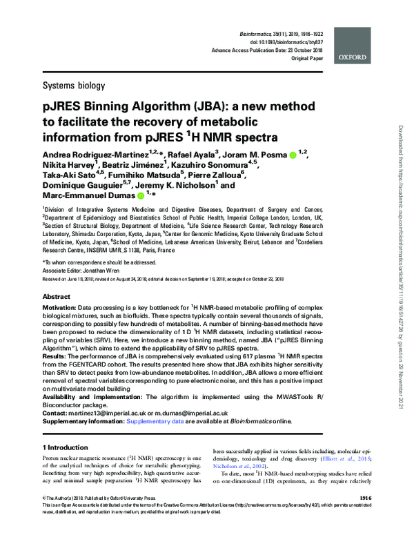 (PDF) pJRES Binning Algorithm (JBA): a new method to facilitate the ...